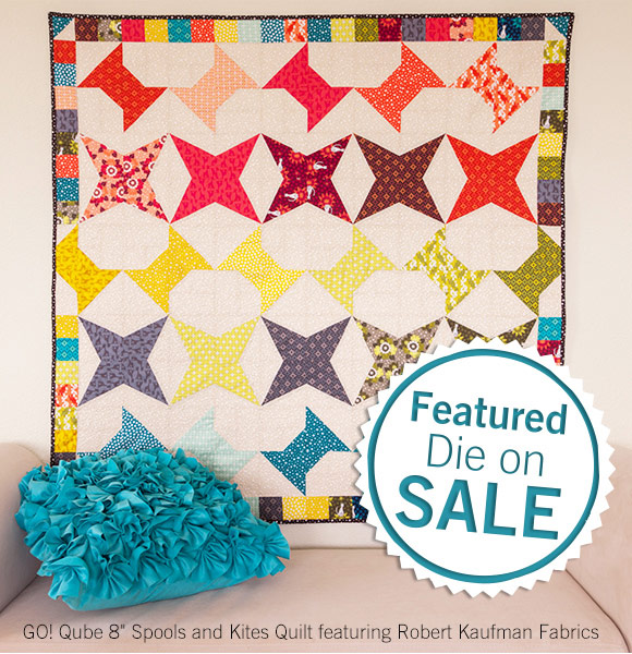Quilting: Colourful display of the Spool and kite free quilt pattern on ...