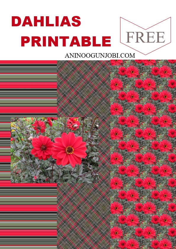 Free Printable: Be creative with this Dahlia printable for the month of ...