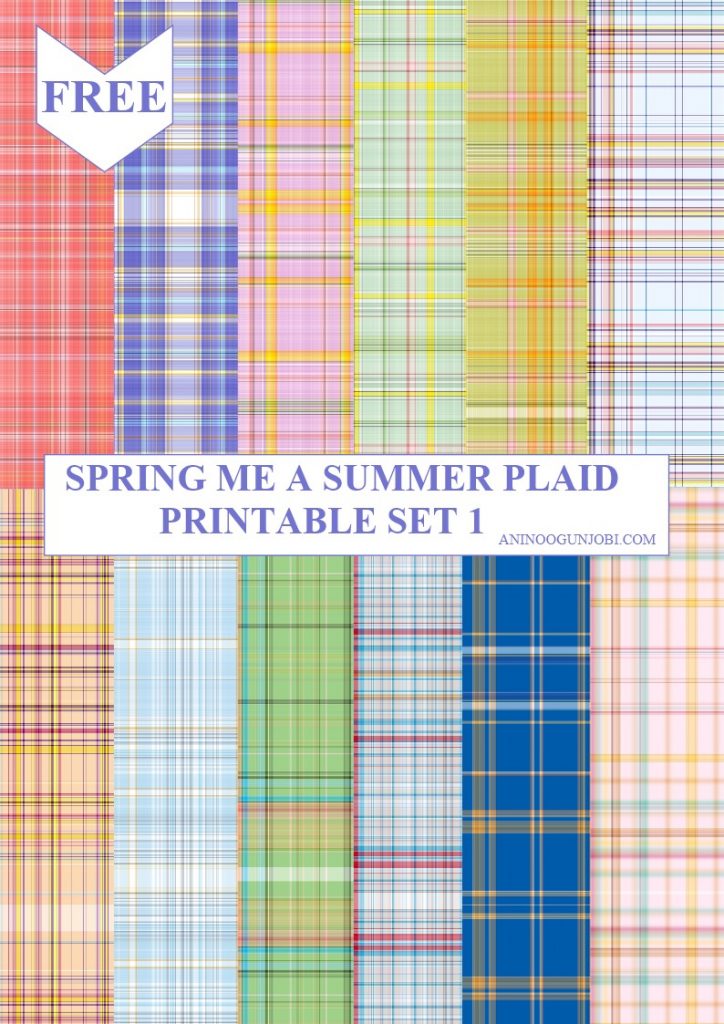 Free Printable- 30 Plaids Day 27: Spring Me A Summer Plaid Printable ...