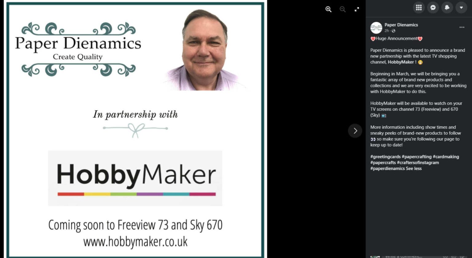 TV: Paper Dienamics navigates to HobbyMaker TV - Crafters Media