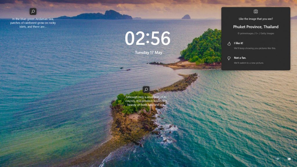 Screensaver / Lock Screen: Coastline on the Andaman Sea in Phuket ...
