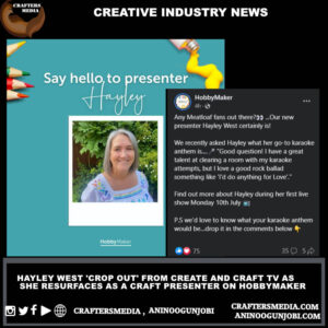 Hayley West 'crop out' from Create and Craft TV as she resurfaces as a ...